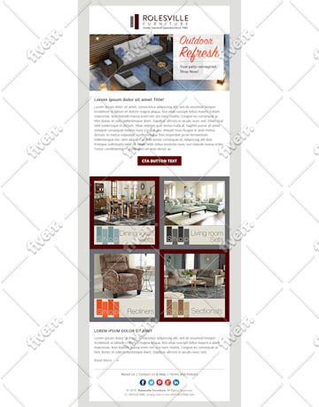 Design a responsive email template for mailchimp by Email_templet