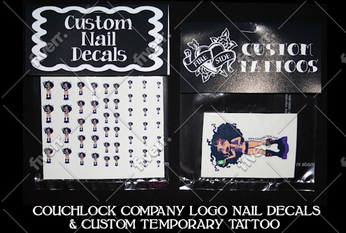 Make you a set of custom nail decals by Firesidegifts