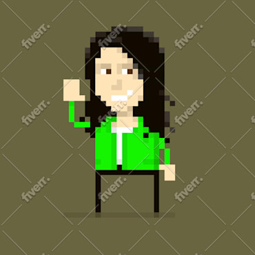 Create your pixel peep likeness by Pxl_peeps