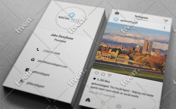 Turn your instagram into a business card by S_hammad