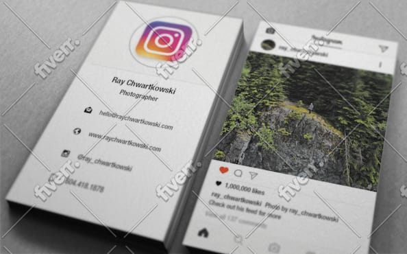 Turn your instagram into a business card by S_hammad