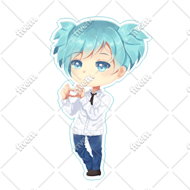 Draw or design your anime chibi character by Laeticiaria