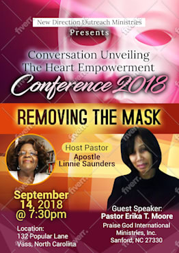 Design christian church ministries flyer or poster by Flyer_amelia