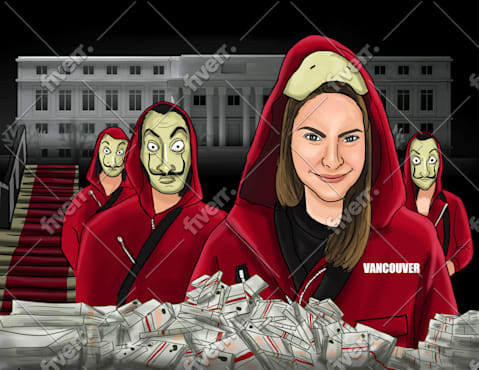 Make a cartoon caricature of you by Sweet_christine