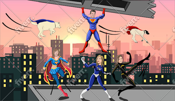 Create a colorful comic story by Ovnisvzla