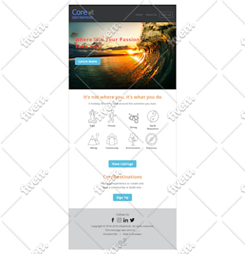 Design a responsive email template for mailchimp by Email_templet