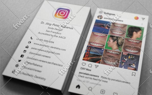 Turn your instagram into a business card by S_hammad