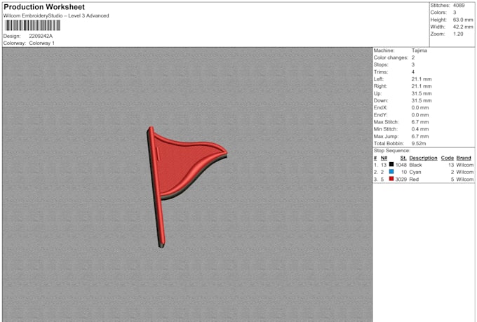 Digitize any machine embroidery design for you by Moinuh | Fiverr