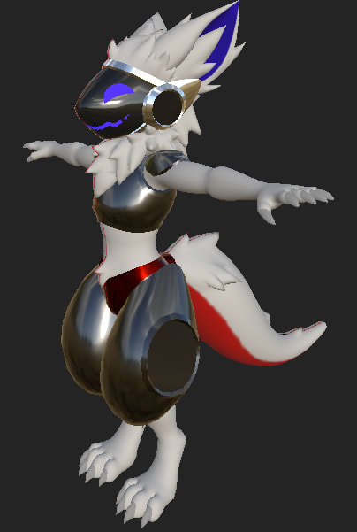 Texture your nkd protogen model by Thebluejello | Fiverr