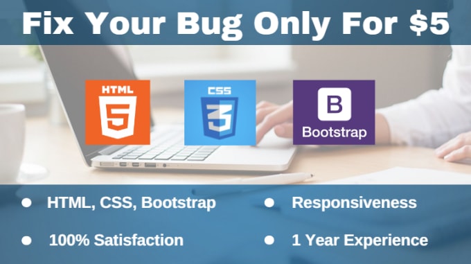 Fix your html,css,responsive,bootstrap issues by Malikjaleel14 | Fiverr Fix your html,css,responsive,bootstrap issues by Malikjaleel14 | Fiverr
