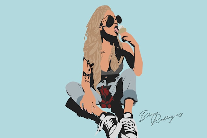 Artwork design, portrait drawing, logo design by Brianapplepro | Fiverr