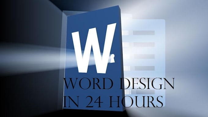 Make you a good design for your word file in a perfect way by ...