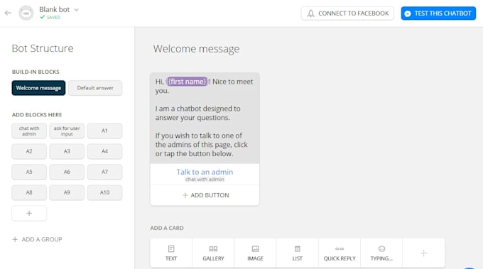 Use chatfuel to make a simple faq chatbot for your fb page by Christineyan265 | Fiverr