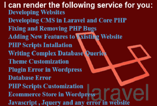 Fix Html Php Laravel Css Javascript Jquery Bugs By Pharheez Fiverr