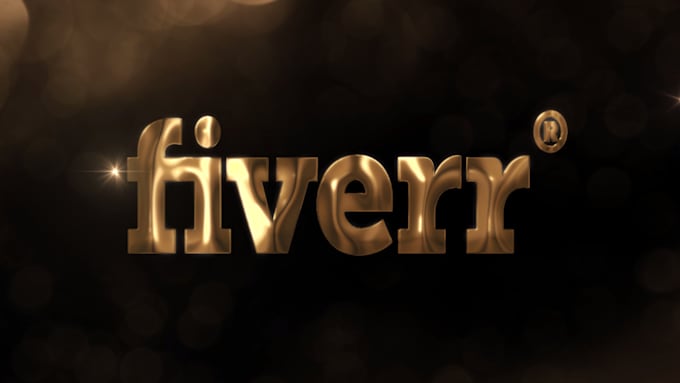 Create classic 3d gold logo animation by Youssefouadid | Fiverr