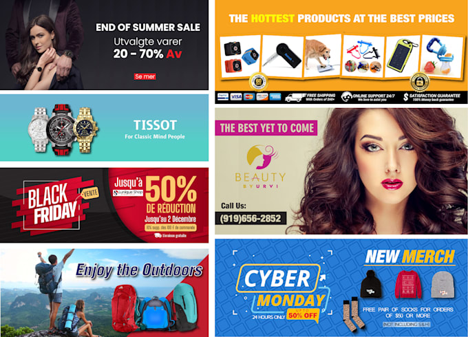 Do shopify header or hero banner design by Hera191 | Fiverr