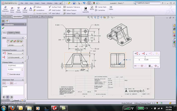 2d drawings and 3d modeling using solidworks and autocad by ...