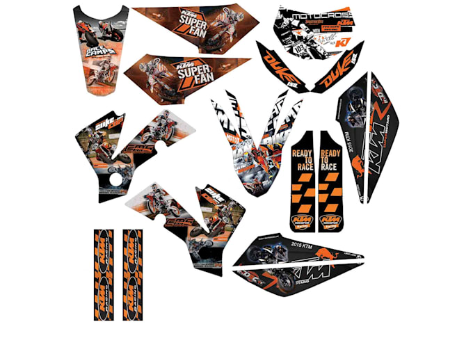 Designing motorbike decal and stickers demak dtm etc by Amilatna | Fiverr