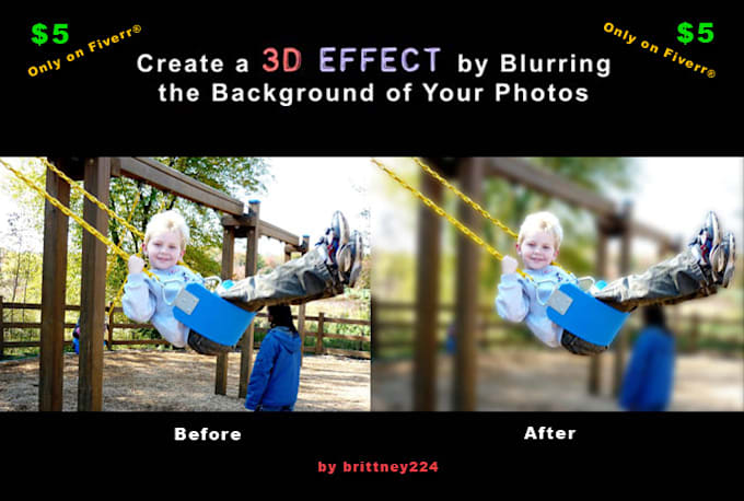 Create a 3d effect by blurring the background of your photo by ...