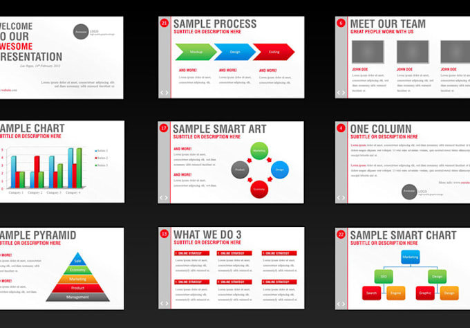 Send you a professionally designed widescreen powerpoint template by ...