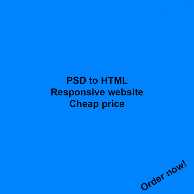 Make you a responsive html and css website by Pauloherrera03 | Fiverr