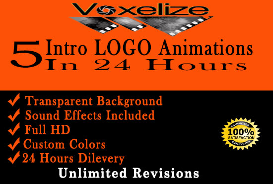 Create 3 stunning logo animation video intro, reveal in 24h by Voxelize ...