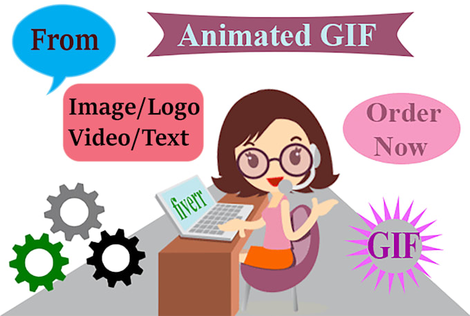 Create professional gif animation from image or text by Mubassarajany ...