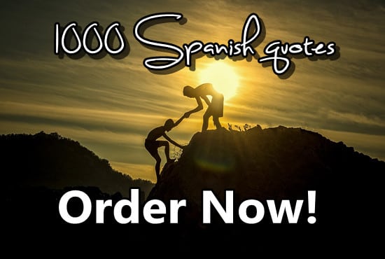 Create 1000 spanish motivational quotes for you by Lee1996 | Fiverr