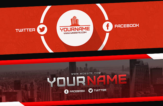 Design twitter cover banner or youtube banner by Adamonyx | Fiverr
