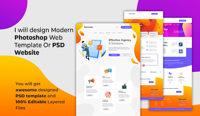 Design responsive website landing page in 10 hours figma psd by ...