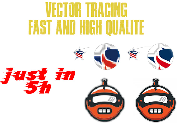 Convert to vector,vector tracing,logo,image,vectorise,trace by Ghoulimi | Fiverr