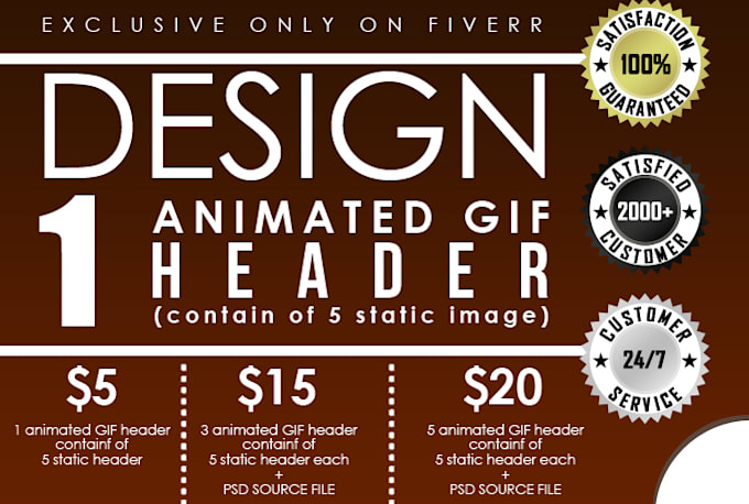 Do animated gif header or banner design, 5 image by Gunawanguan