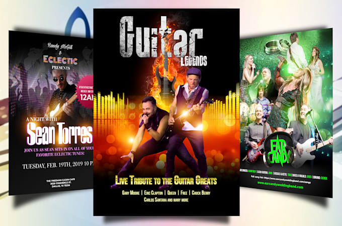Design concert band flyers or posters by Catzyjade | Fiverr