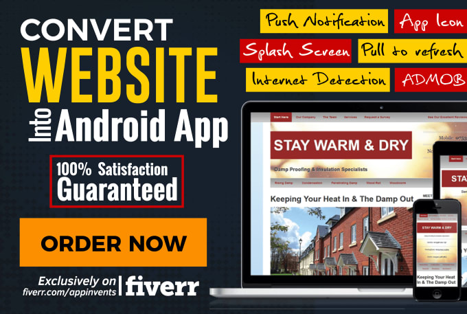 Convert website into android app by Appinvents | Fiverr Convert website into android app by Appinvents | Fiverr