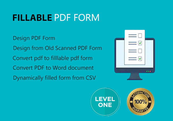 Create pdf form and convert to fillable pdf by Hmba2917 | Fiverr