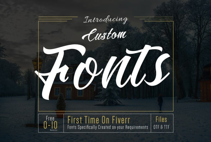 Create and design custom font for you by R_round | Fiverr Create and design custom font for you by R_round | Fiverr
