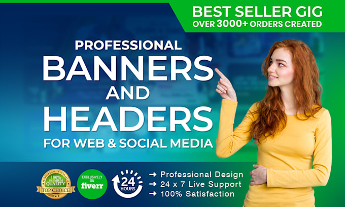 Design great website header, slider or banner by Ci7designer | Fiverr