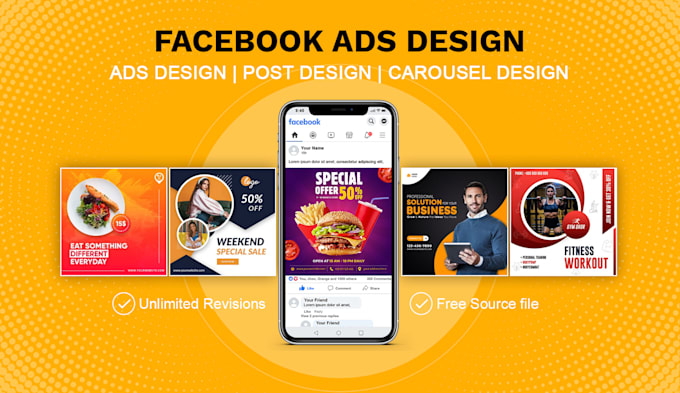 Do creative facebook ads design and post design by Creative_boxx | Fiverr