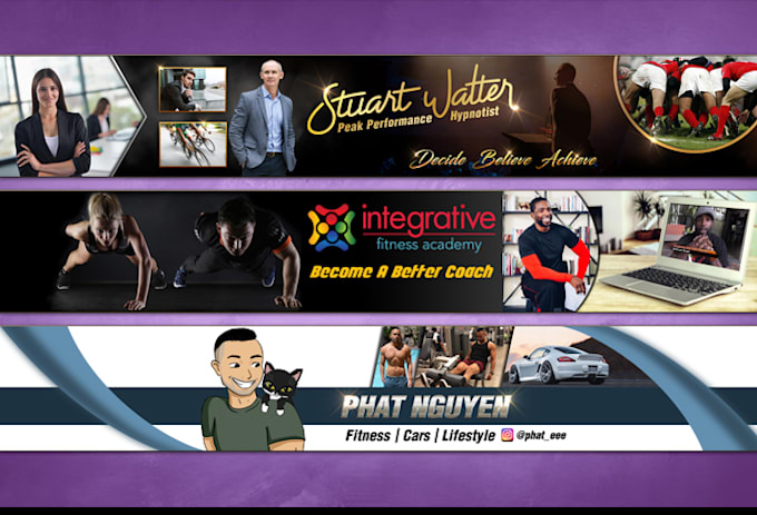Design custom youtube channel header banners to boost brand by Ergunbso ...