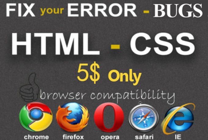 Fix html css jquery issue by Needah | Fiverr
