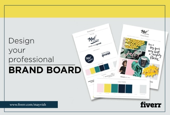 Create a custom logo with brand board by Mayvish | Fiverr