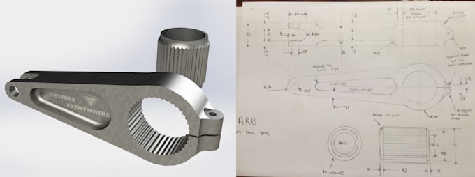 Convert 2d drawings or sketches into 3d models by Soliddrafter | Fiverr