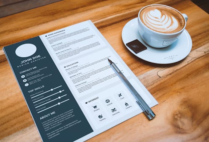 Give you 15 fancy resume templates by Razortoofy | Fiverr