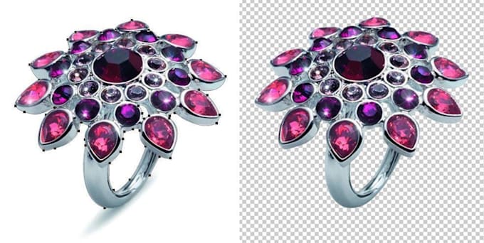 Do jewelry background remove by Hunting0work | Fiverr