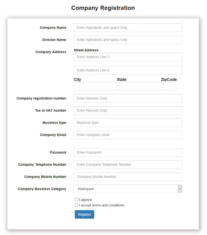 Create registration, login form for your website by Noblecomputer | Fiverr Create registration, login form for your website by Noblecomputer | Fiverr