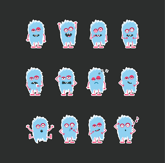 Create amazing stickers for you by Elinaharutunyan | Fiverr