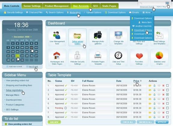 Create control panel for your website and application by Alishujjat ...