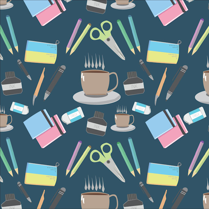 Draw cute repetitive pattern for you by Yanasnow | Fiverr