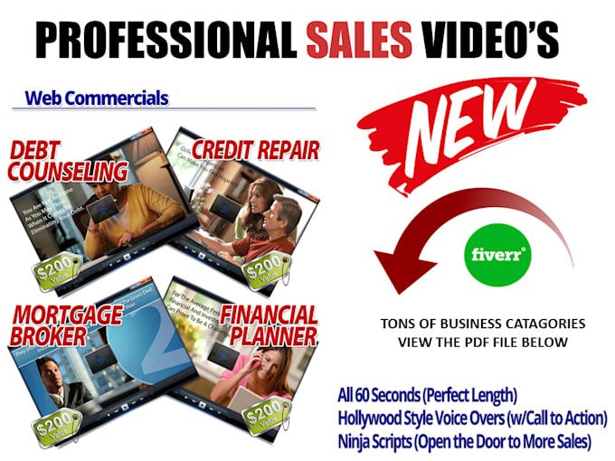 Create a sales video commercial for your business by Datastream | Fiverr