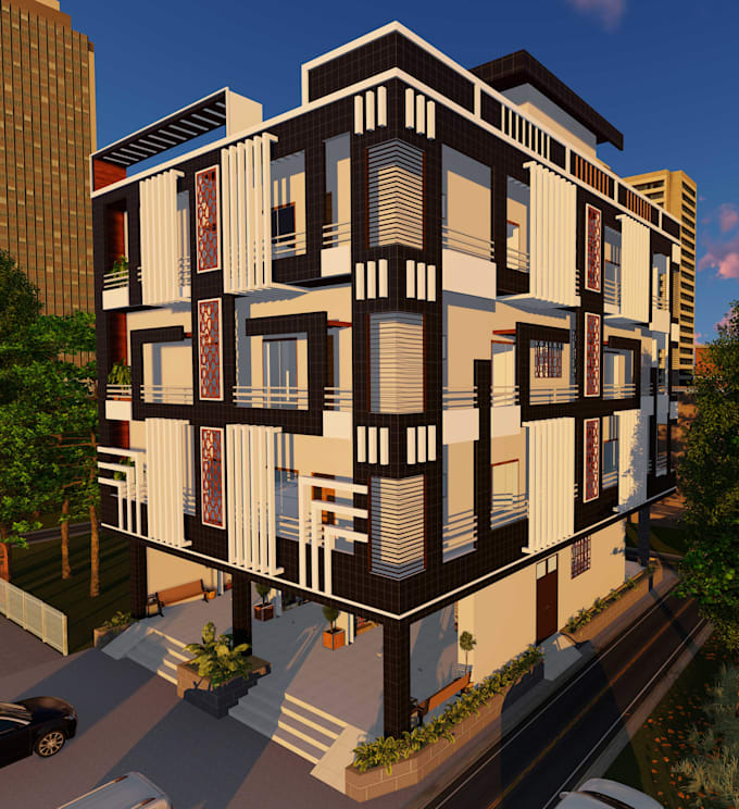 Create 3d model and render architecture projects by Nazimmehboob | Fiverr